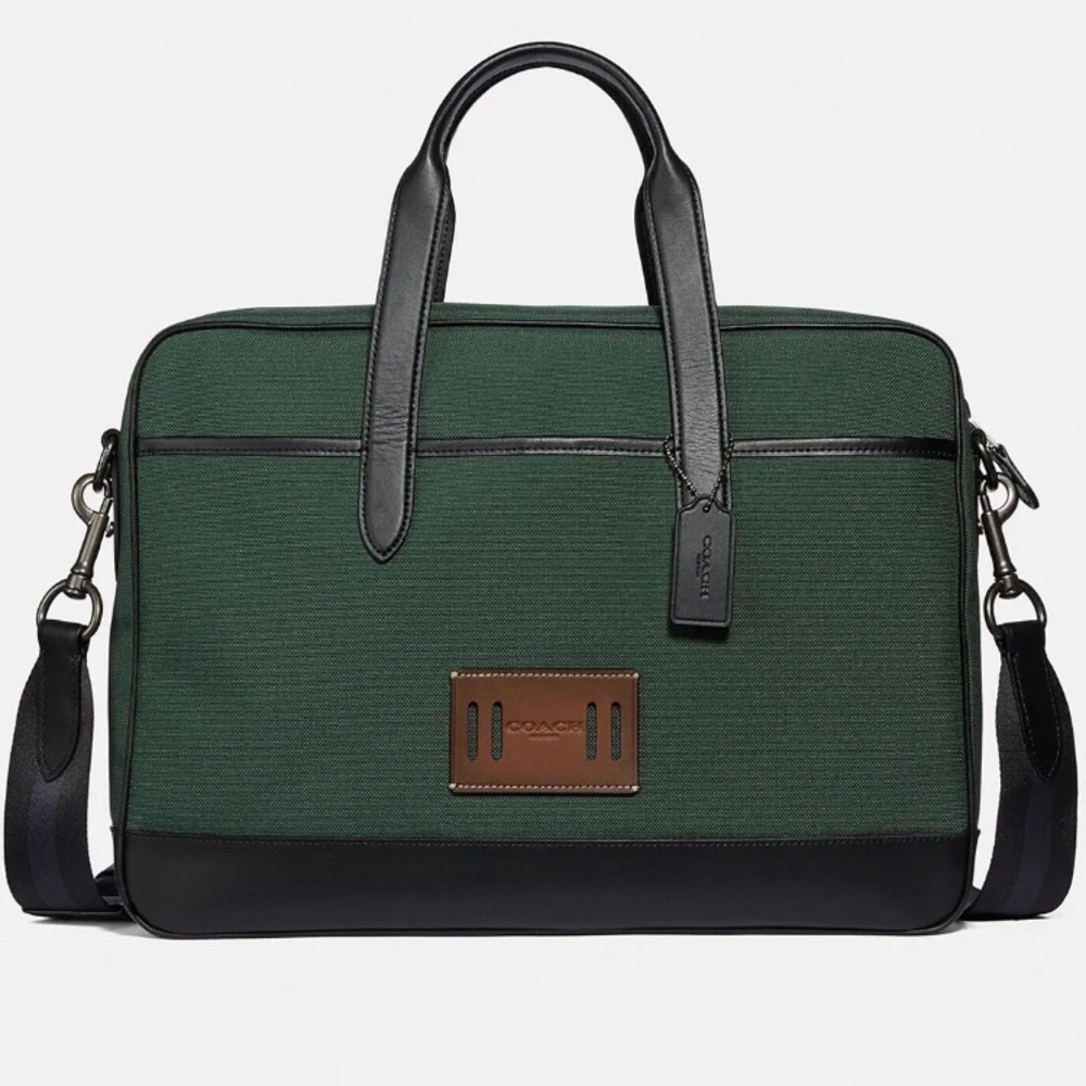 Coach Leather Cordura Hamilton Messenger Brief Case B… - Gem